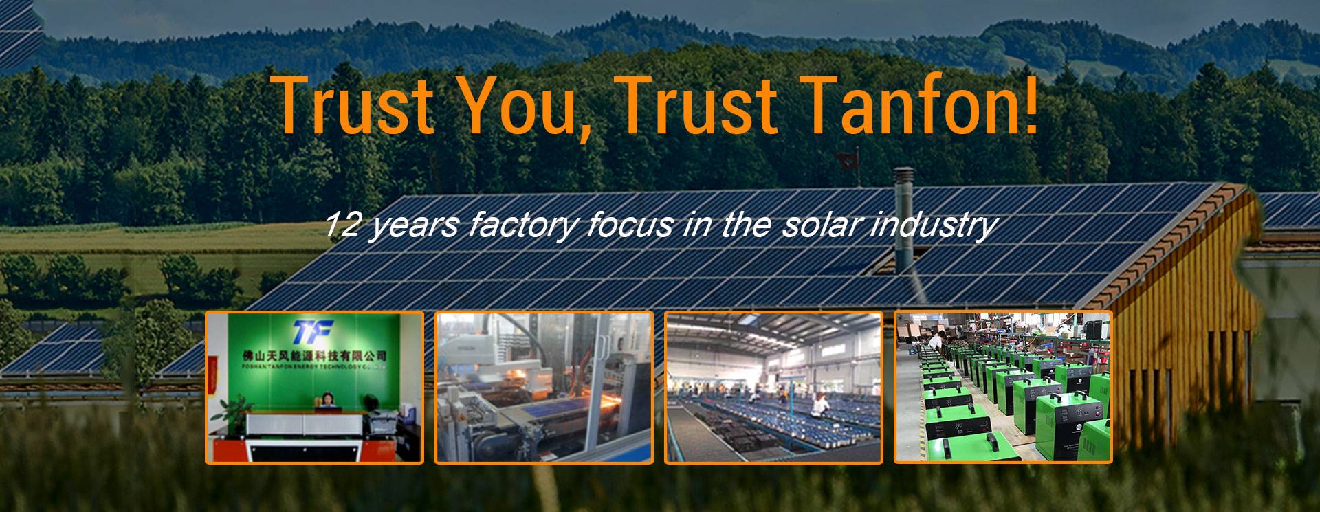 TANFON solar power system, solar panel inverter, solar home system factory