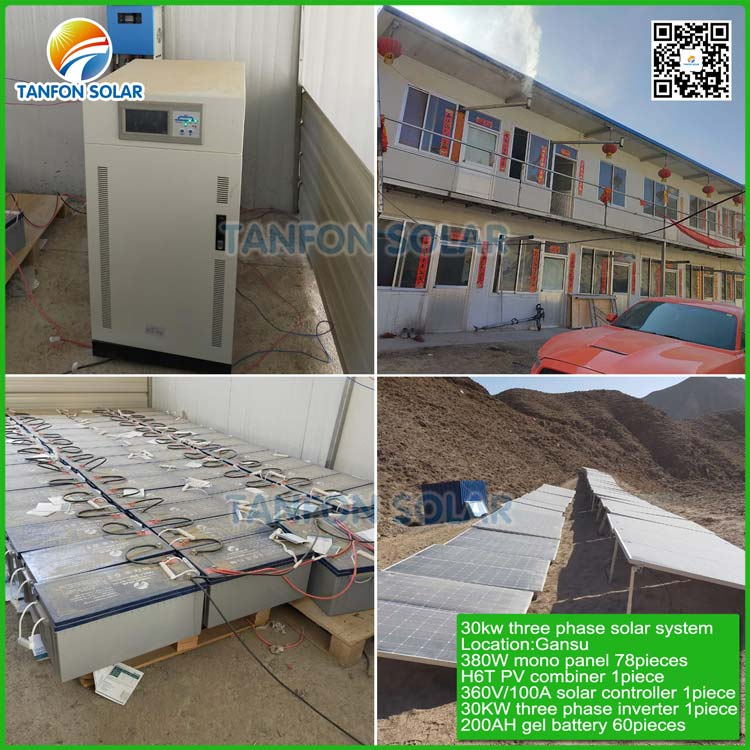 30kw 3 Phase Off Grid Solar System 30kva Generator Photovoltaic Energy
