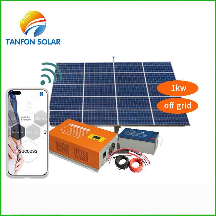 1KW off grid solar system with APP