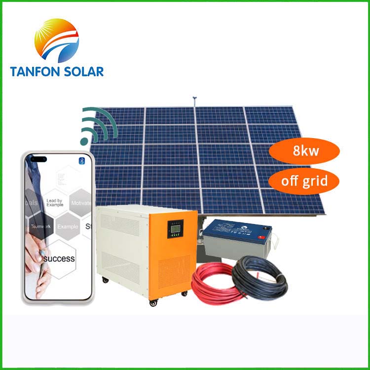 Tanfon 8kw solar system for home with APP